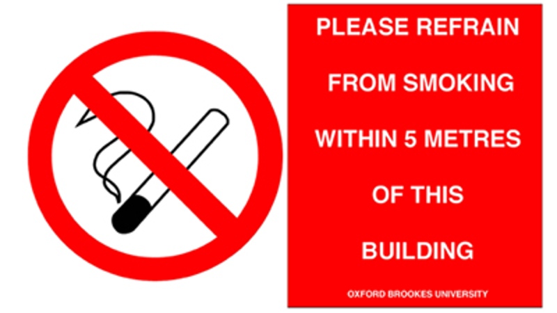No smoking policy - Oxford Brookes University